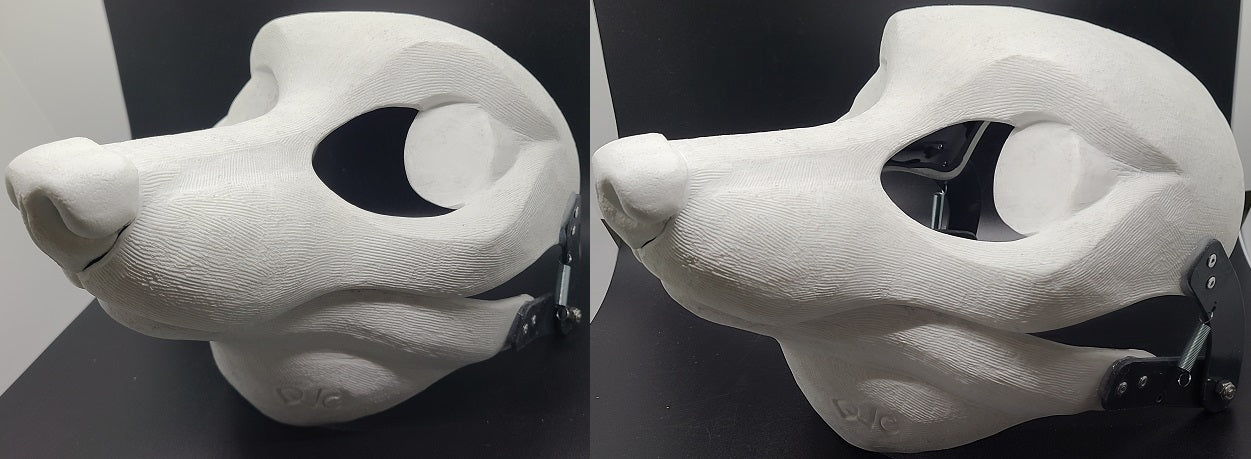 Blank Wolf Fursuit Base Drawing Realistic Canine Wolf Fursuit Mask