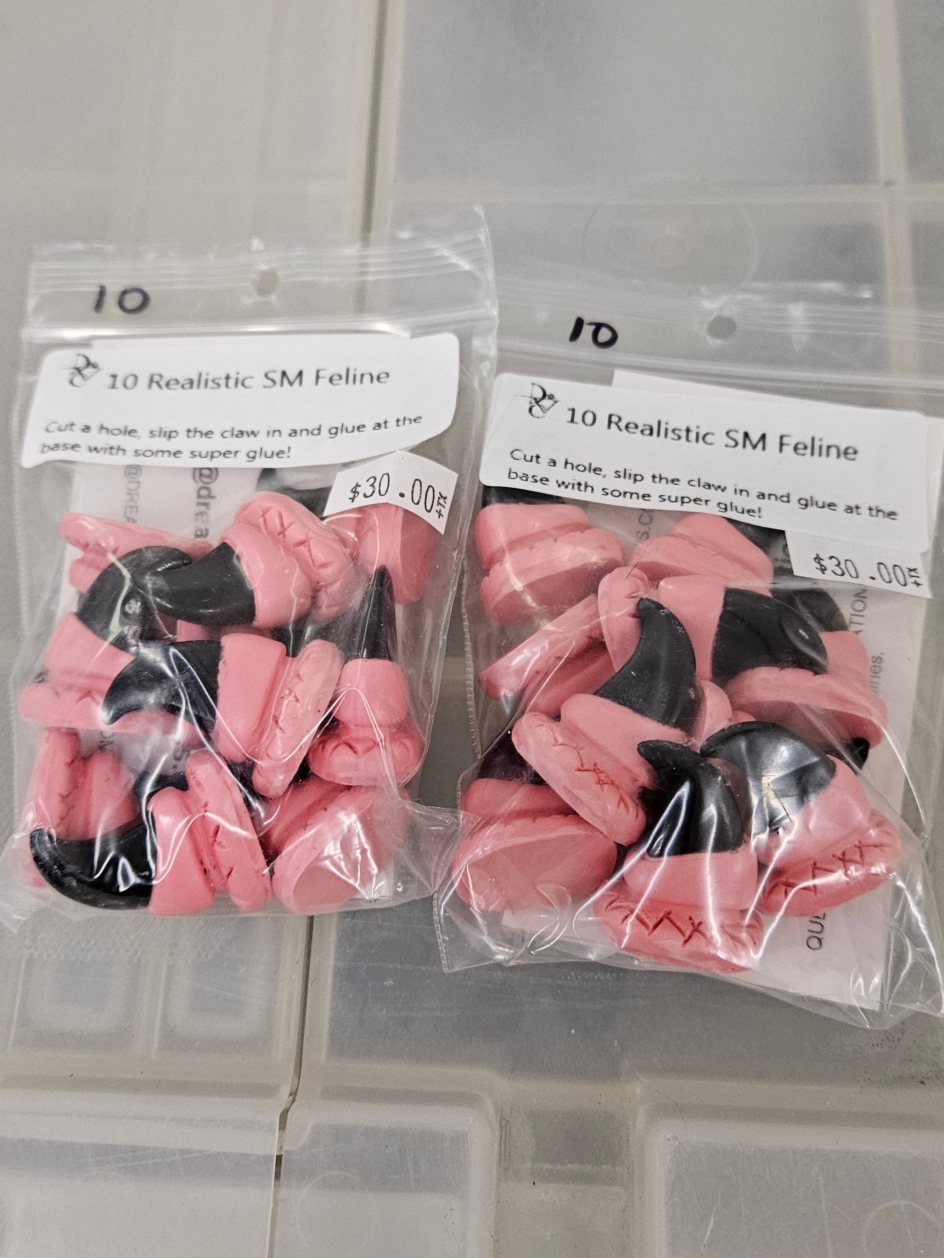 Ready to ship: Realistic Feline Claw Packs – DreamVision Creations