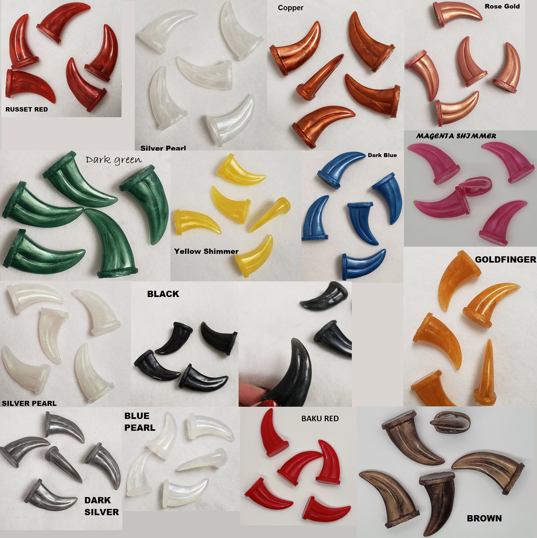 Premium Small Raptor Claws *Sold Per Claw* – DreamVision Creations