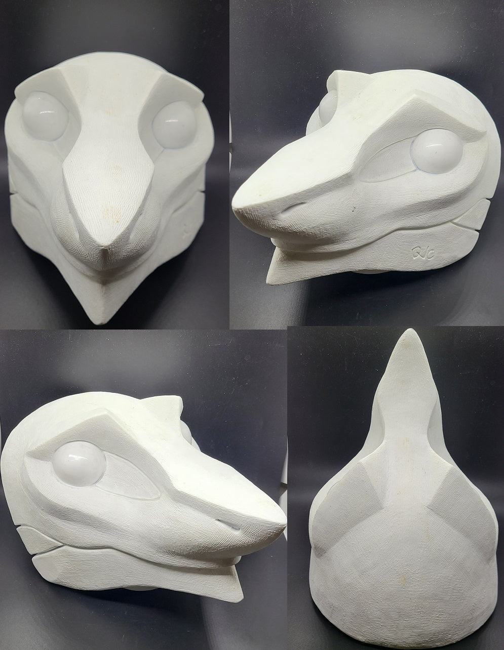 Uncut Eastern Sergal Resin Mask Blank – DreamVision Creations