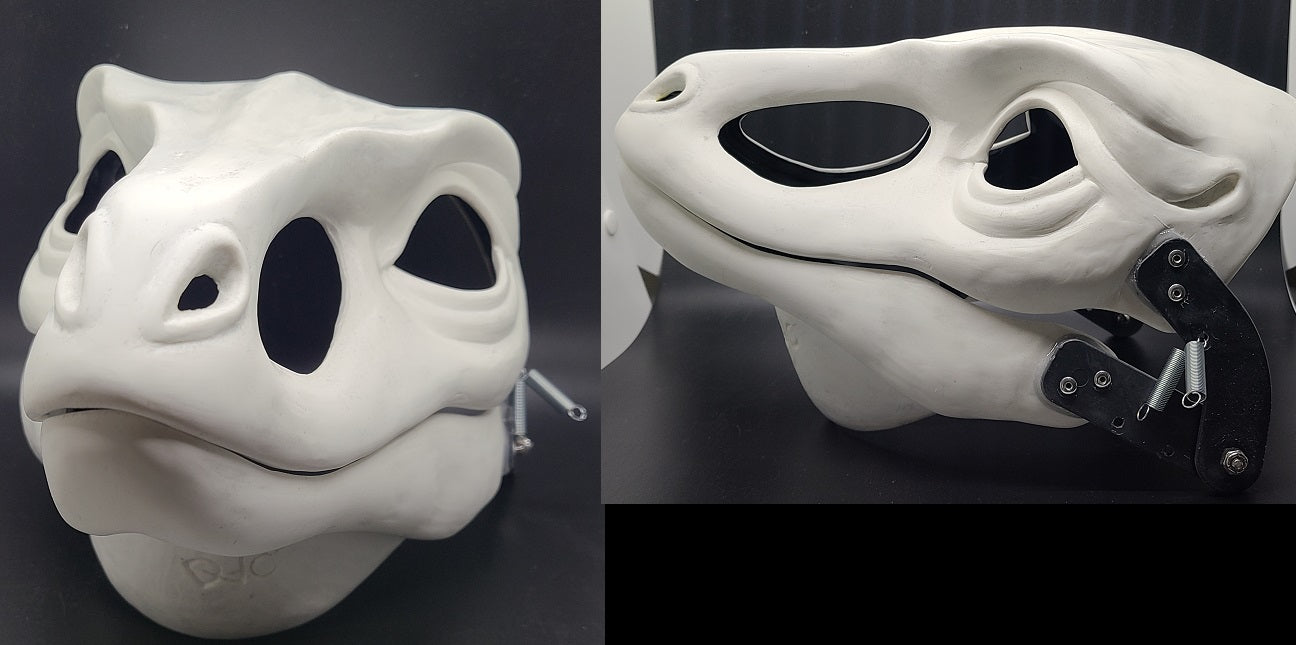 Cut and Hinged JW Velociraptor Resin Mask Blank – DreamVision Creations