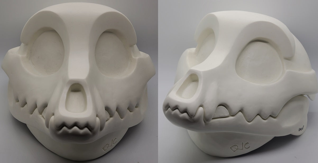 Uncut Toony Skull K9 Resin Mask Blank – DreamVision Creations