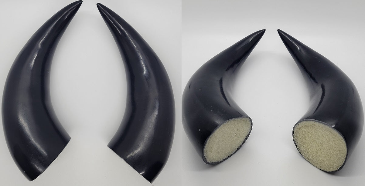 Plastic Opaque Large Bull Horns – DreamVision Creations