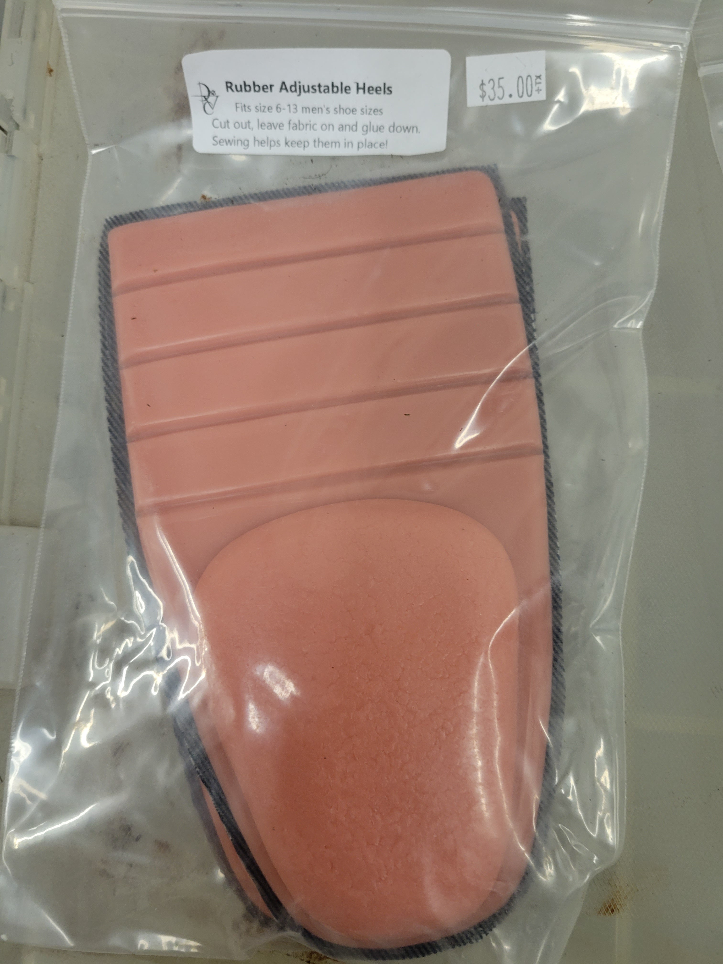 Ready to Ship - Heavy Discount Item: Rubber Adjustable Heels ...