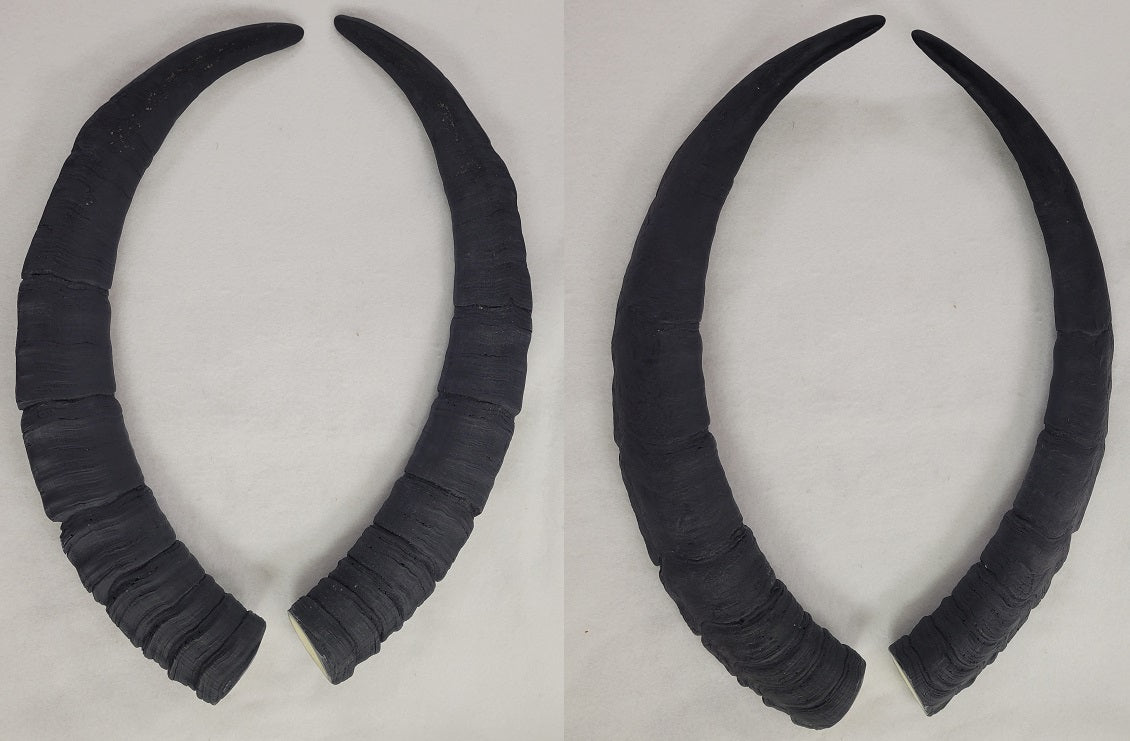 Plastic Opaque Highland Goat Horns – DreamVision Creations