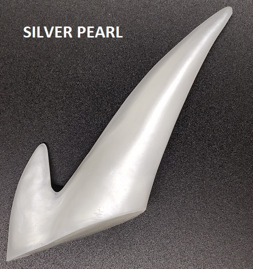 Plastic Shimmer Solid Shiny Clear 2 Point Horn *Sold Per Horn ...