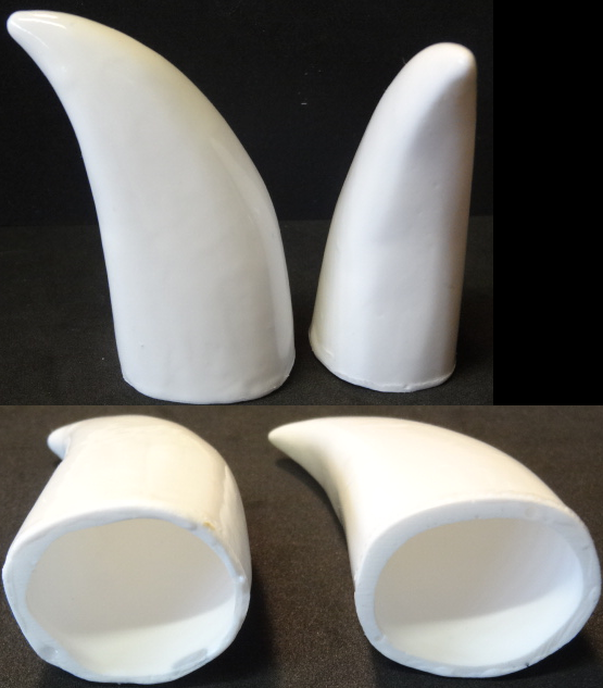 Plastic Opaque Hollow Small Horns *Sold Per Horn* – DreamVision Creations