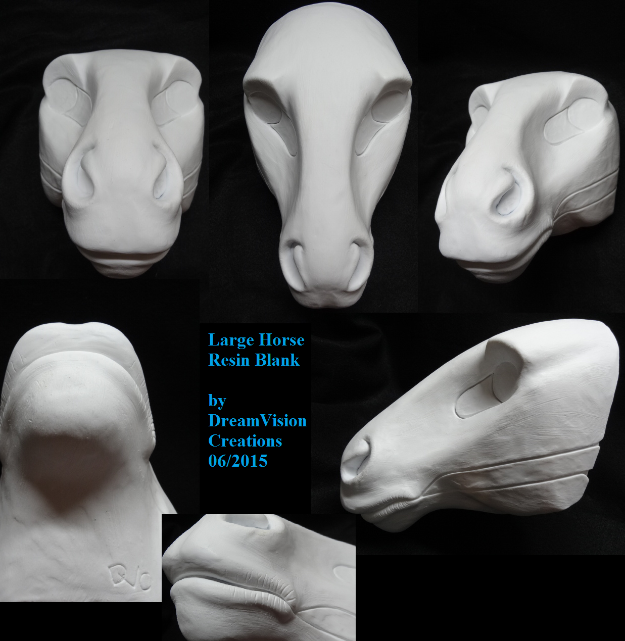 Uncut Large Horse Resin Mask Blank – DreamVision Creations