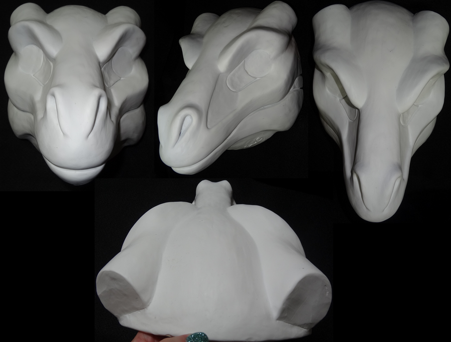realistic dragon head base